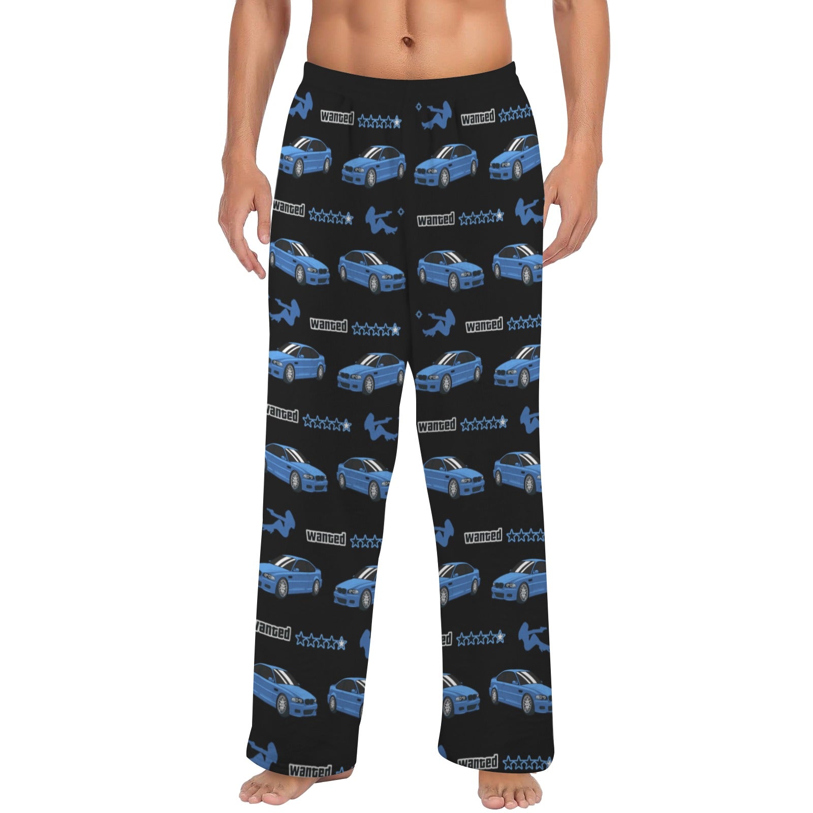 E46 “WANTED” Pajama Pants Unisex | Sokuraii